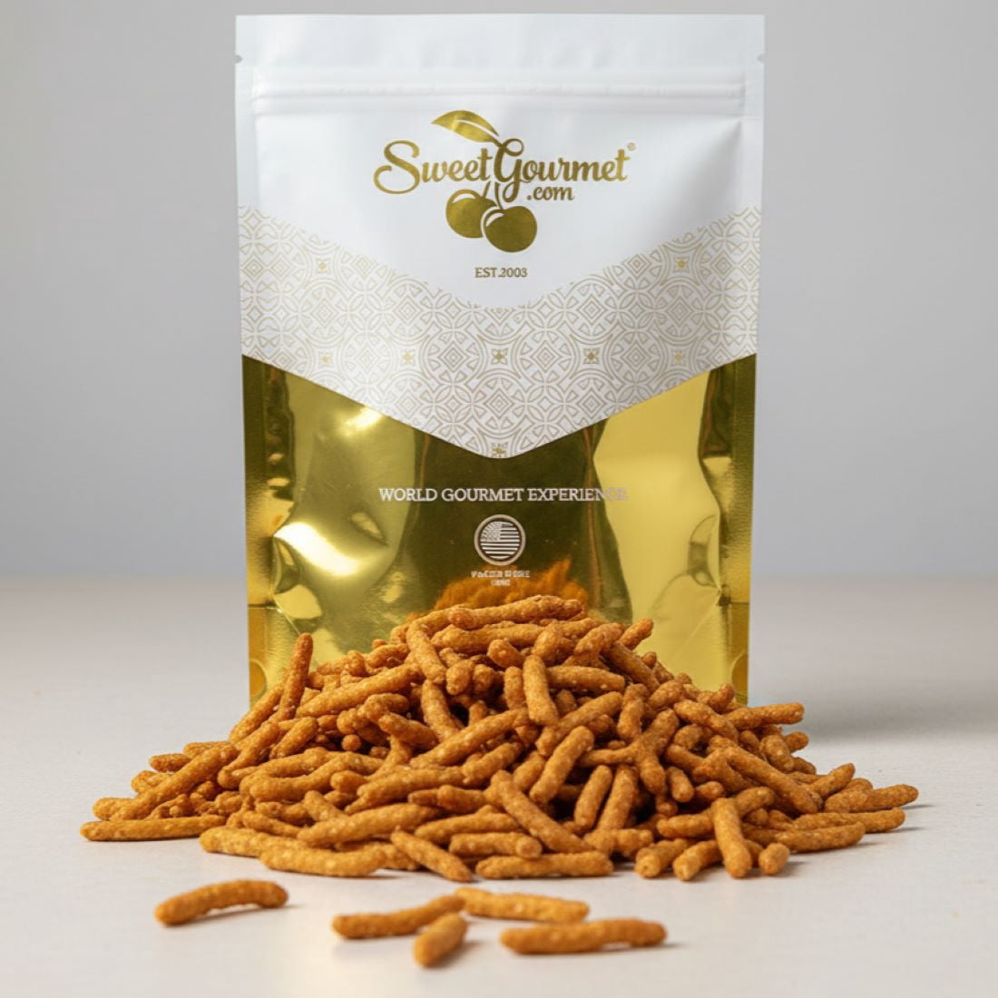 SweetGourmet Narrow Salted Sesame Sticks 2 Pounds Crunchy Snack ...