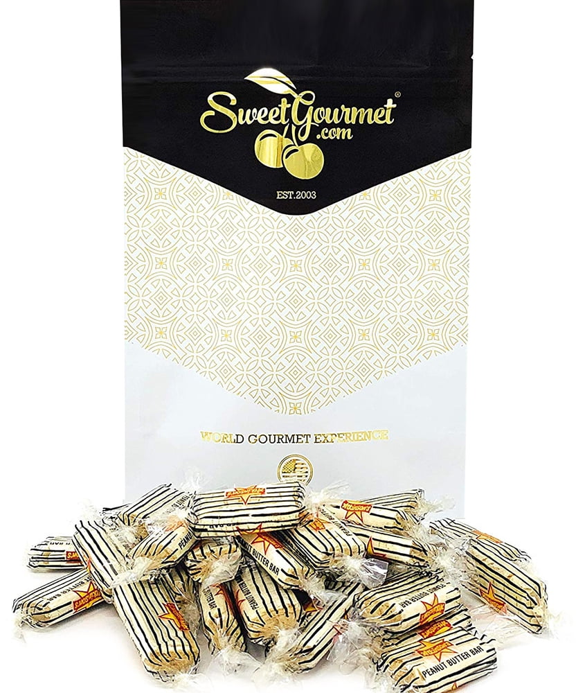 SweetGourmet Peanut Butter Bar Retro Candy | 1 Pound - Walmart.com