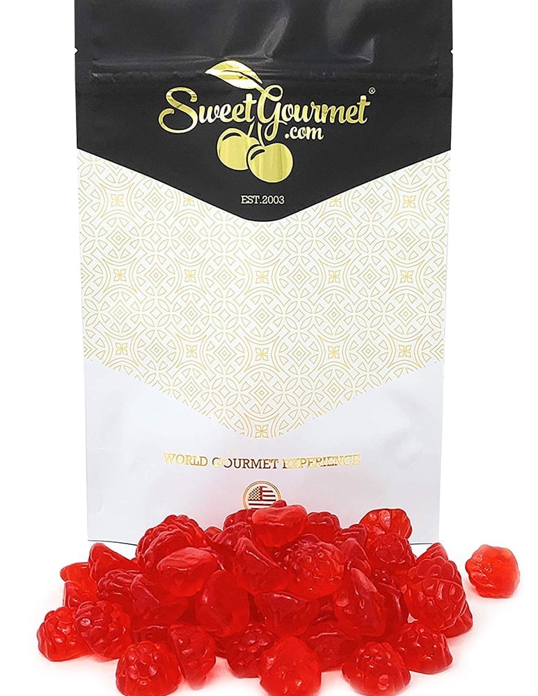 SweetGourmet Red Berry Gummi Raspberry Candy | 1 Pound Bag - Walmart.com