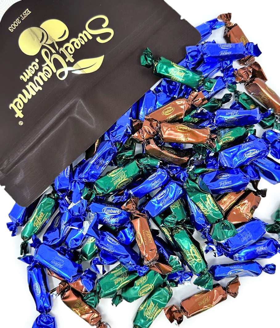 SweetGourmet Soft Toffees Assorted Candy Mix, Chocolate, Vanilla and ...