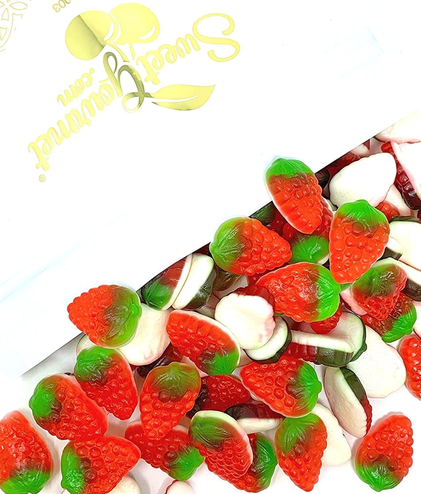 SweetGourmet Strawberries and Cream | Foam Bottom Gummy Candy | 3 ...