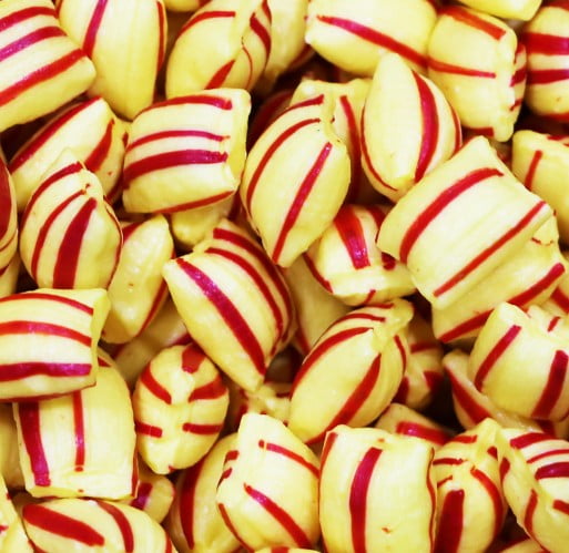 SweetGourmet Striped Butter Mints - Cinnamon Flavor Candies, Red and ...