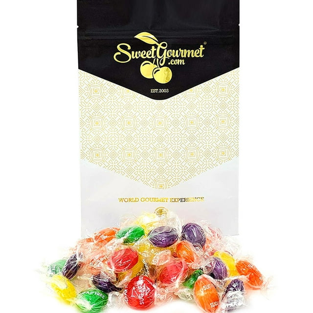 SweetGourmet Sugar-Free Assorted Fruit Disks | Bulk Hard Candy | 1 ...