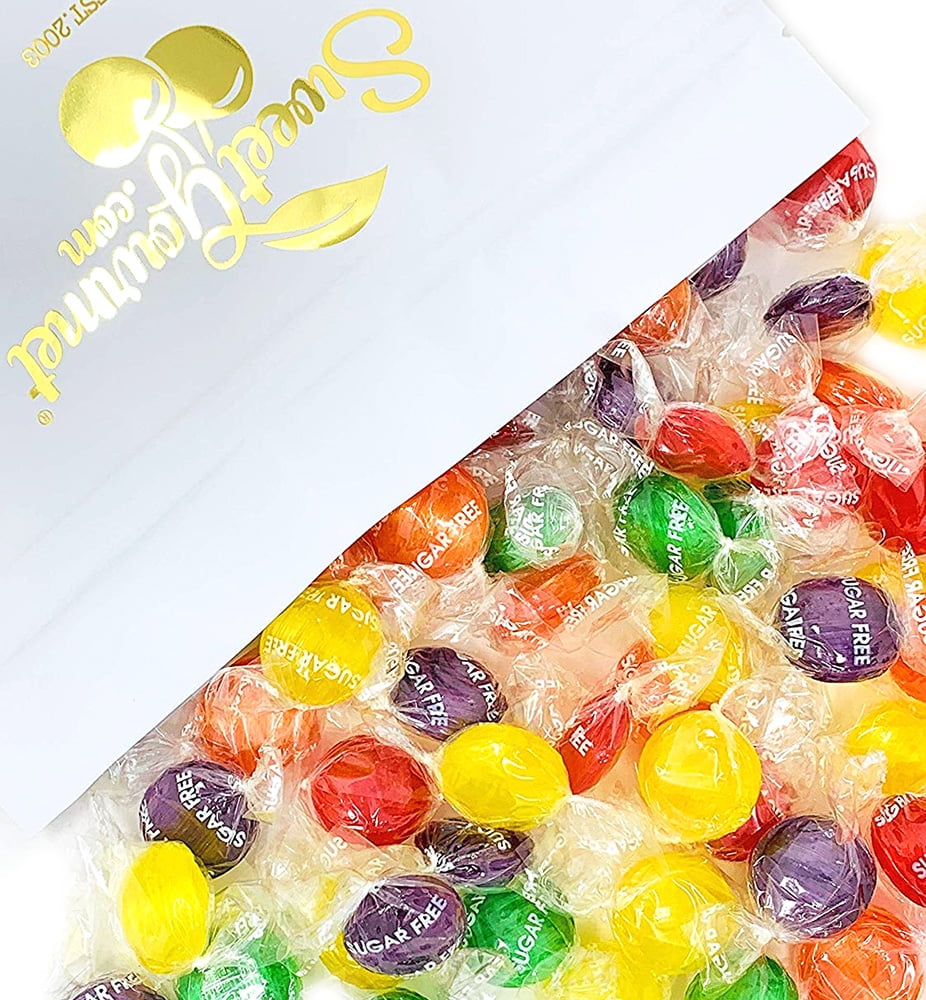 SweetGourmet Sugar Free Assorted Fruit Disks | Bulk Hard Candy | 3 ...