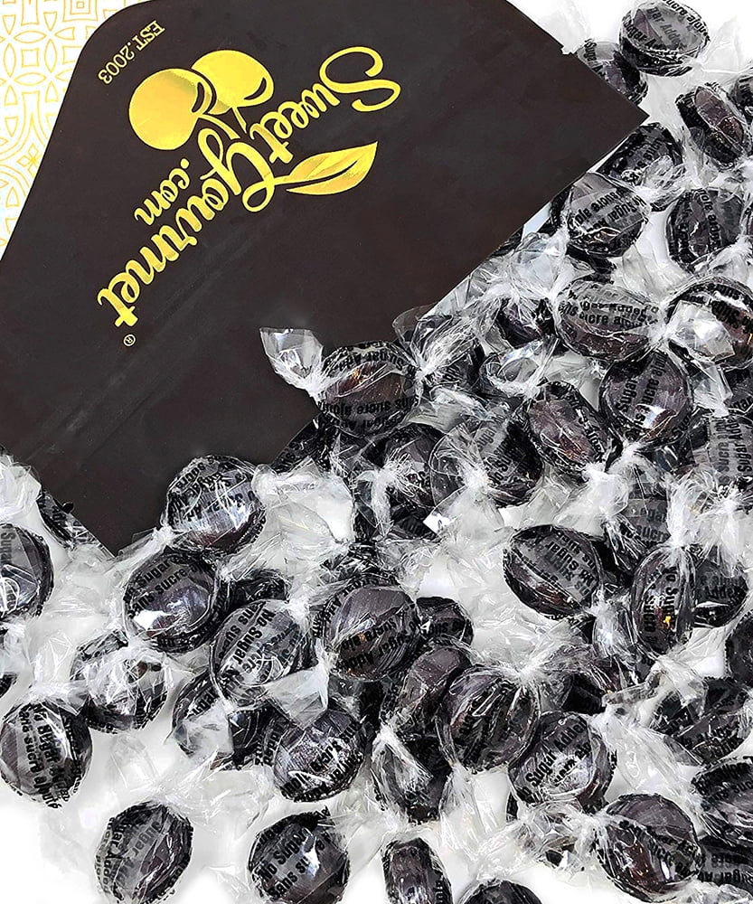 SweetGourmet Sugar Free Black Licorice Mini Buttons Isomalt | No Sugar ...