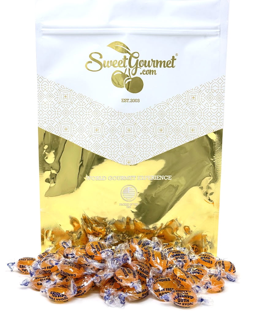 SweetGourmet Sugar-Free Butterscotch Buttons Hard Candy, Flavorful ...