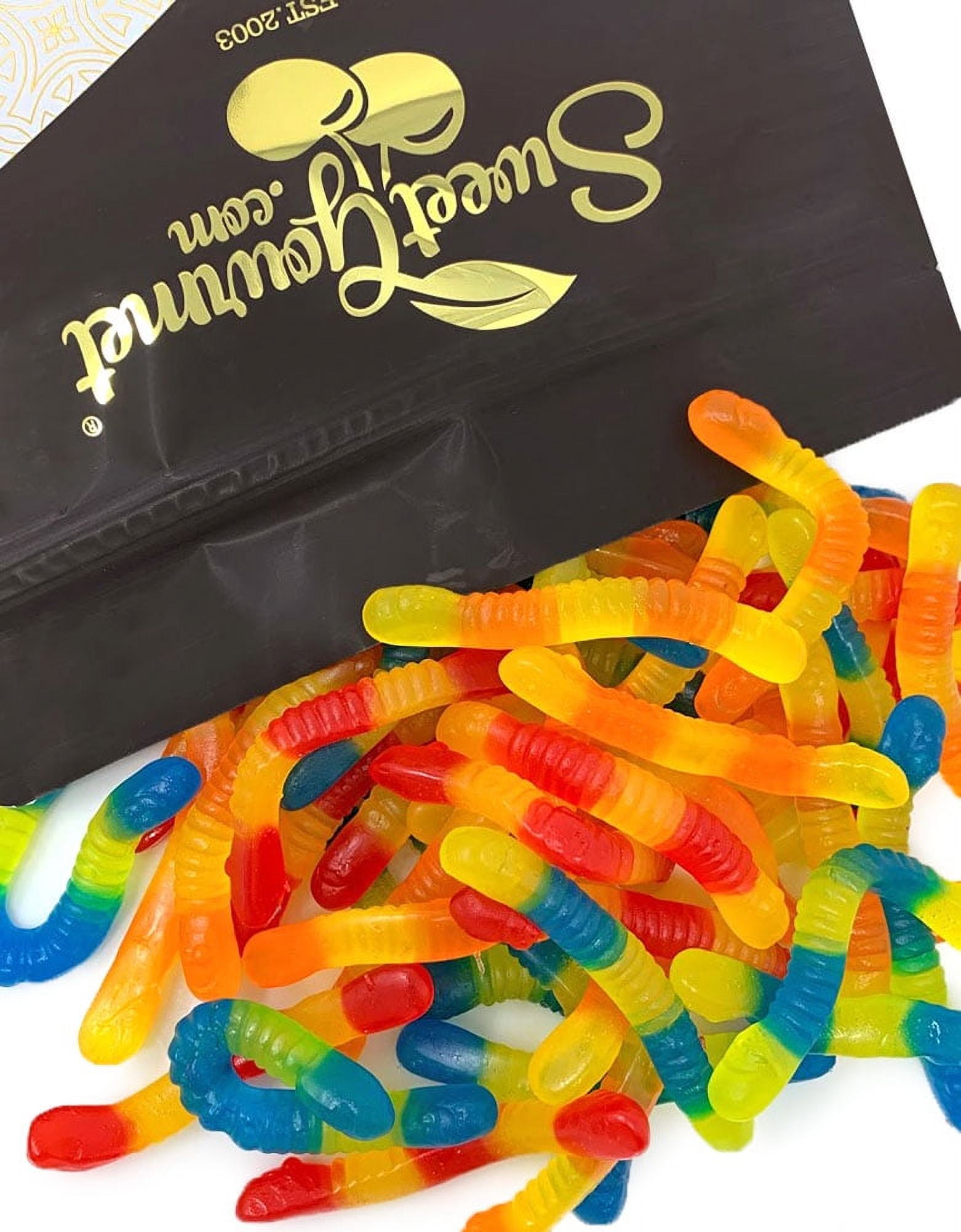 SweetGourmet Sugar-Free Gummy Worms | Multicolored Gummies | Reduced ...