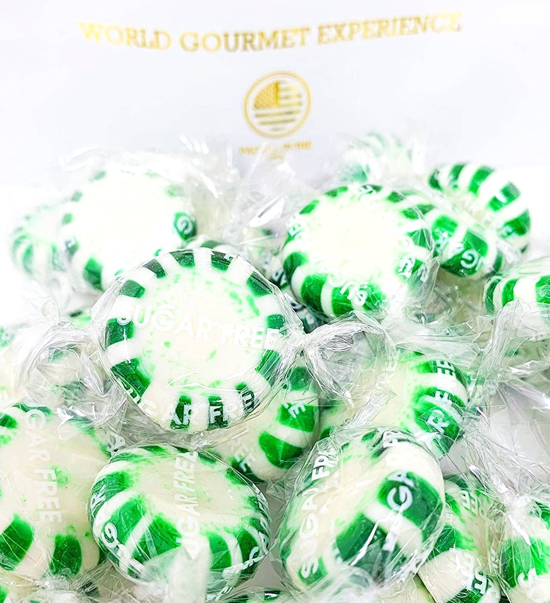 SweetGourmet Sugar-Free Spearmint Starlight Mints, Arcor Hard Candy, 4 ...