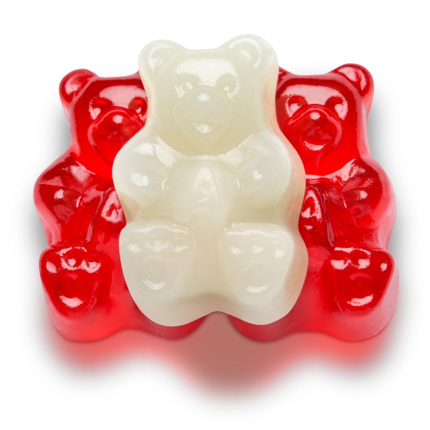 SweetGourmet Valentine's Gummy Bears | Bulk Red White Candy | 1 Pound ...