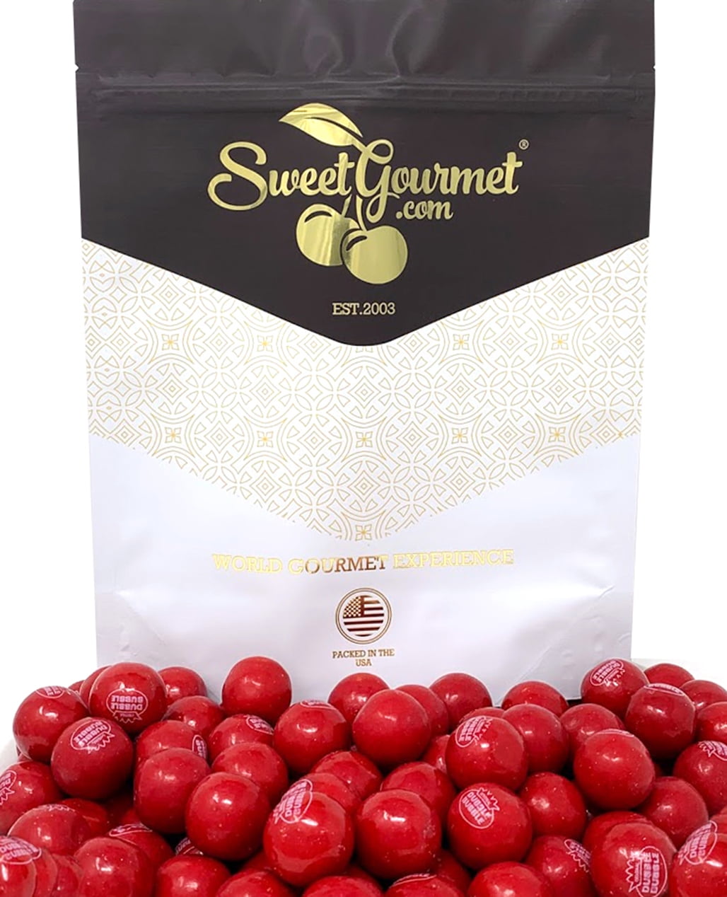 SweetGourmet Very Cherry Dubble Bubble Gumballs | Candy Filled Bubble ...