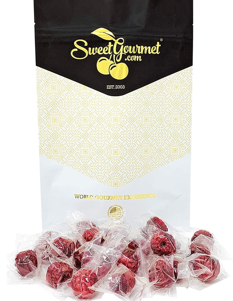 SweetGourmet Value Pack Wrapped Filled Raspberries, Bulk Hard Candy ...