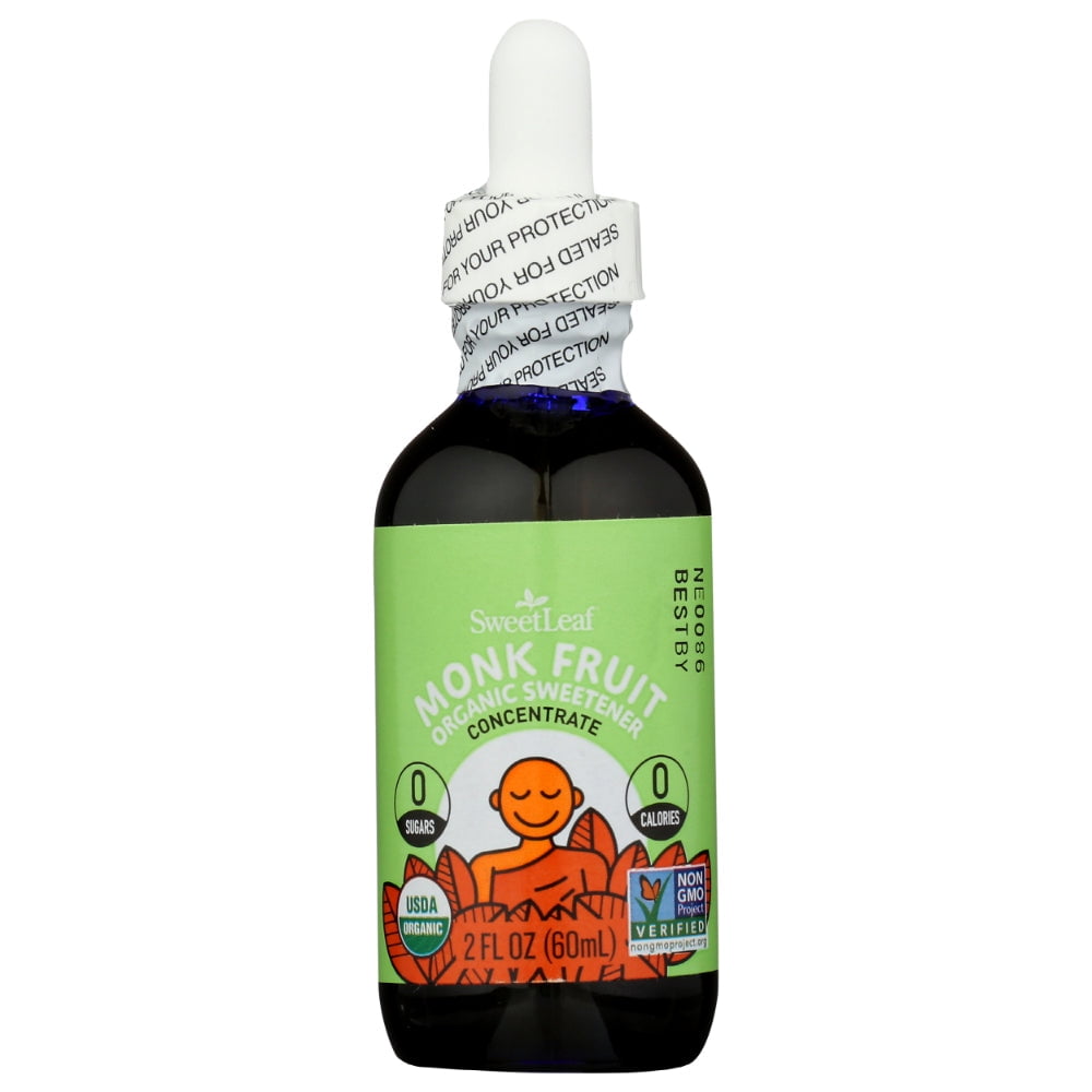 SweetLeaf - Monk Fruit Liquid Organic Sweetener Concentrate - 2 fl. oz ...