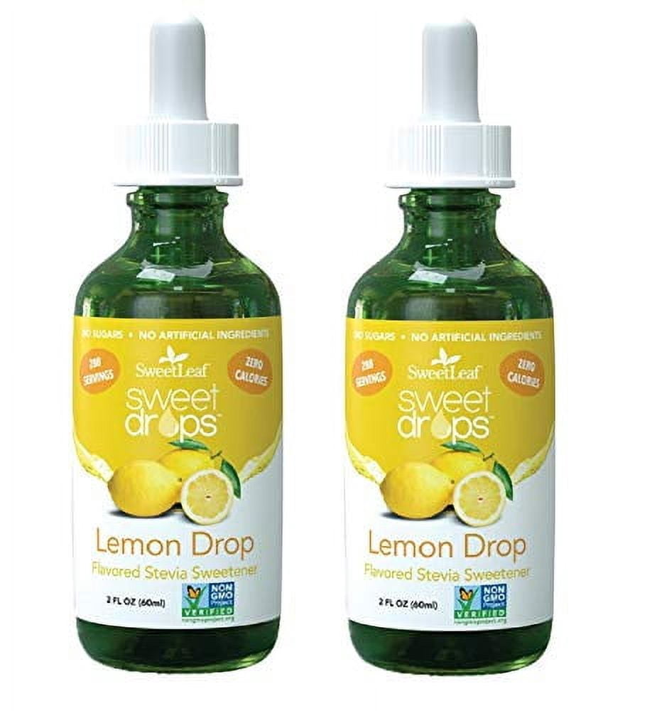 SweetLeaf Stevia Sweet Drops Lemon Drop - Liquid Stevia Drops Sweetener ...