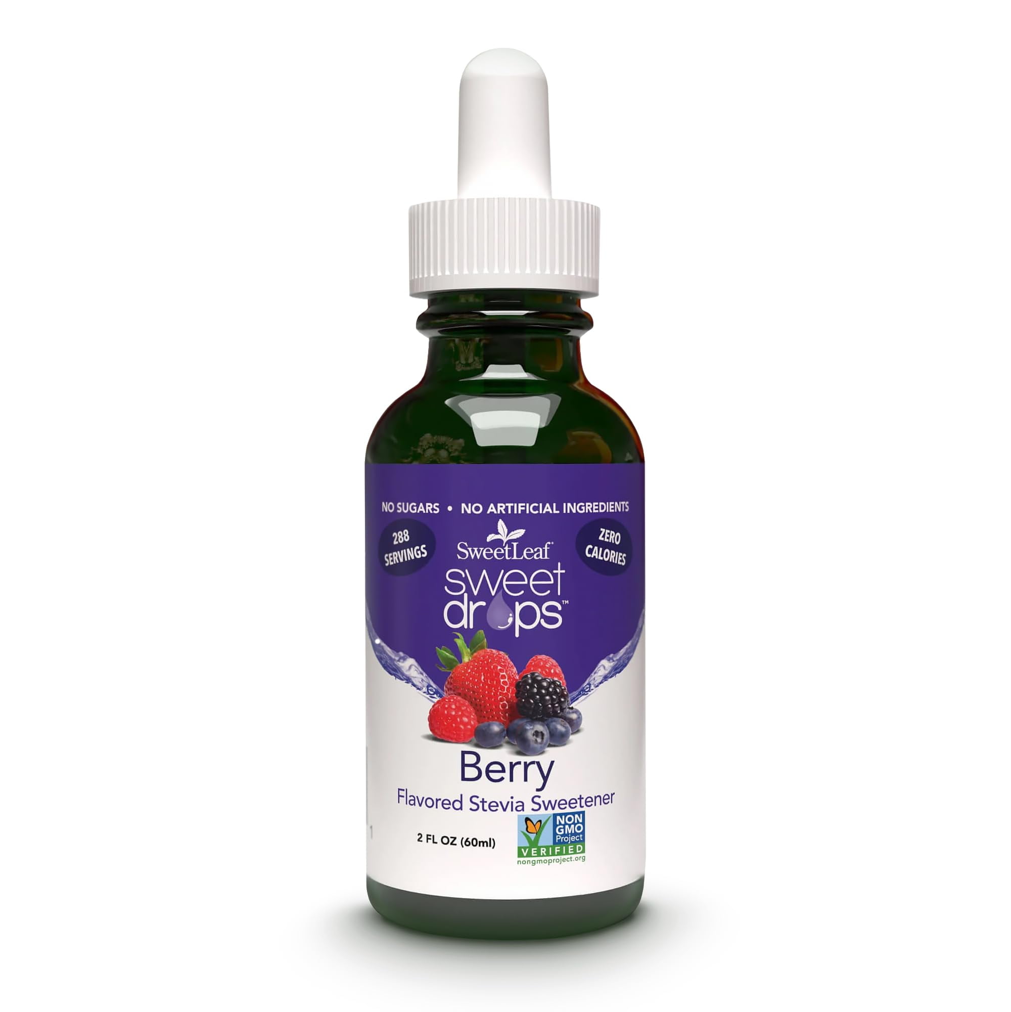 SweetLeaf Sweet Drop Berry OKA4 Flavored Stevia Sweetener 2oz bottle ...