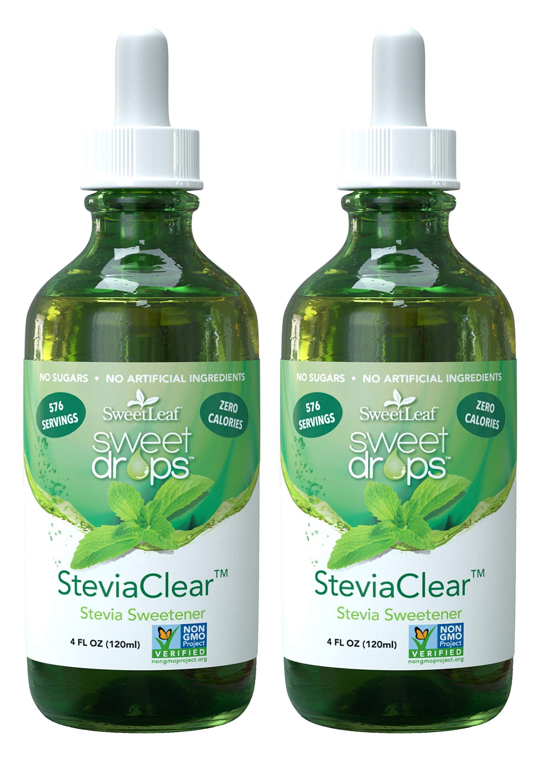 SweetLeaf SteviaClear Sweet Drops - Stevia Liquid Drops Sweetener, Pure ...