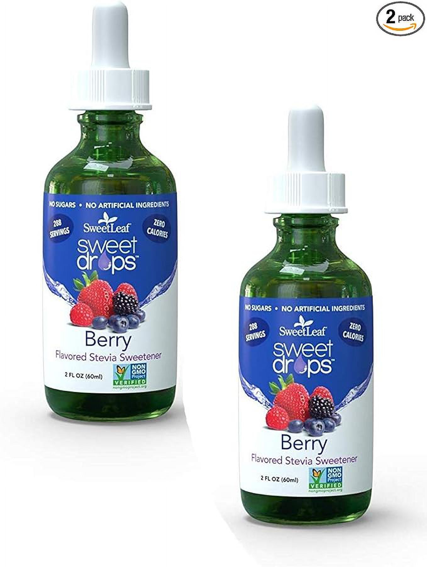 SweetLeaf Sweet Drops Berry Liquid Stevia Sweetener - Berry Stevia ...