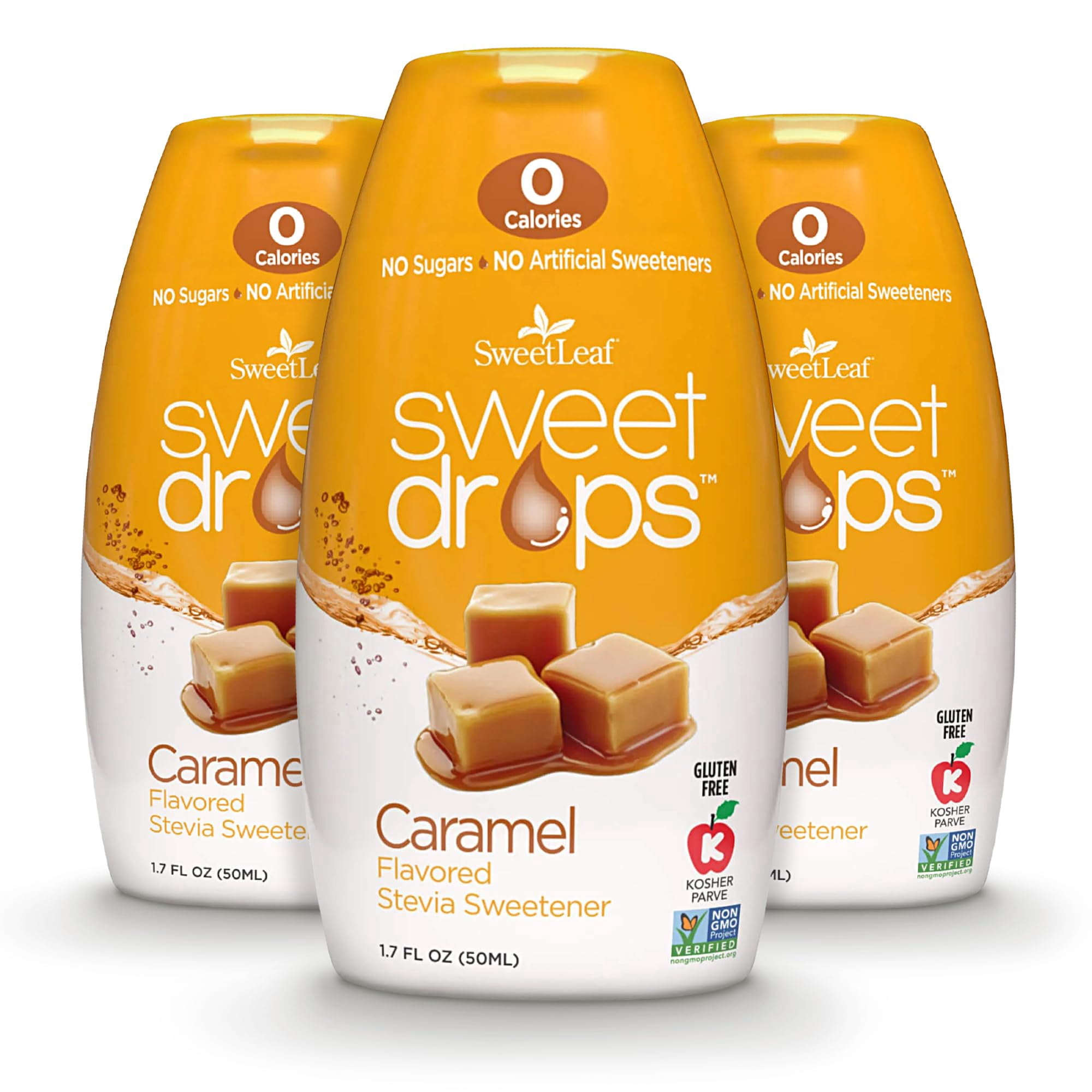 SweetLeaf Sweet Drops Caramel OKA4 Stevia Liquid Sweetener - Flavor ...