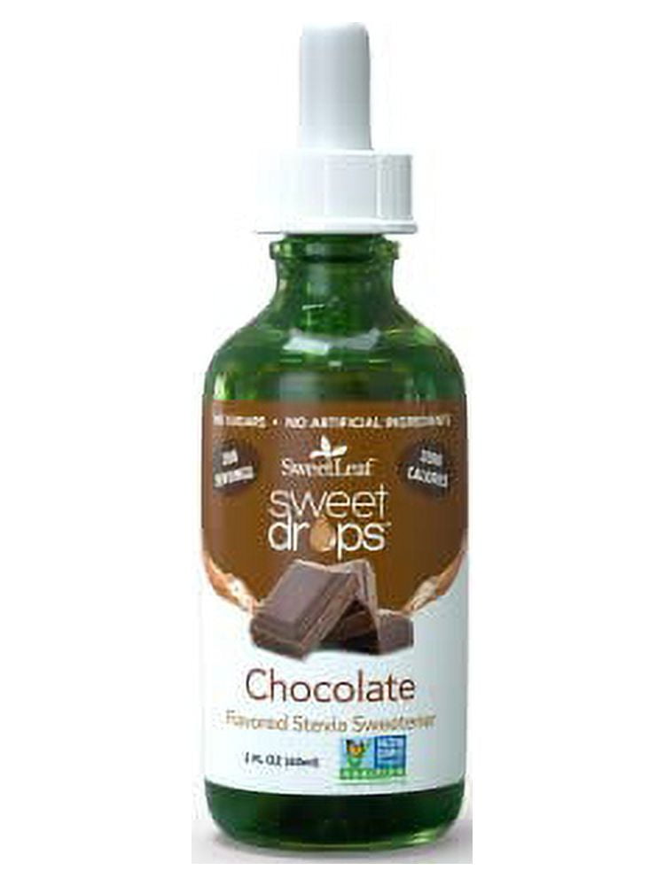SweetLeaf Sweet Drops Chocolate Liquid Stevia Sweetener - Chocolate ...