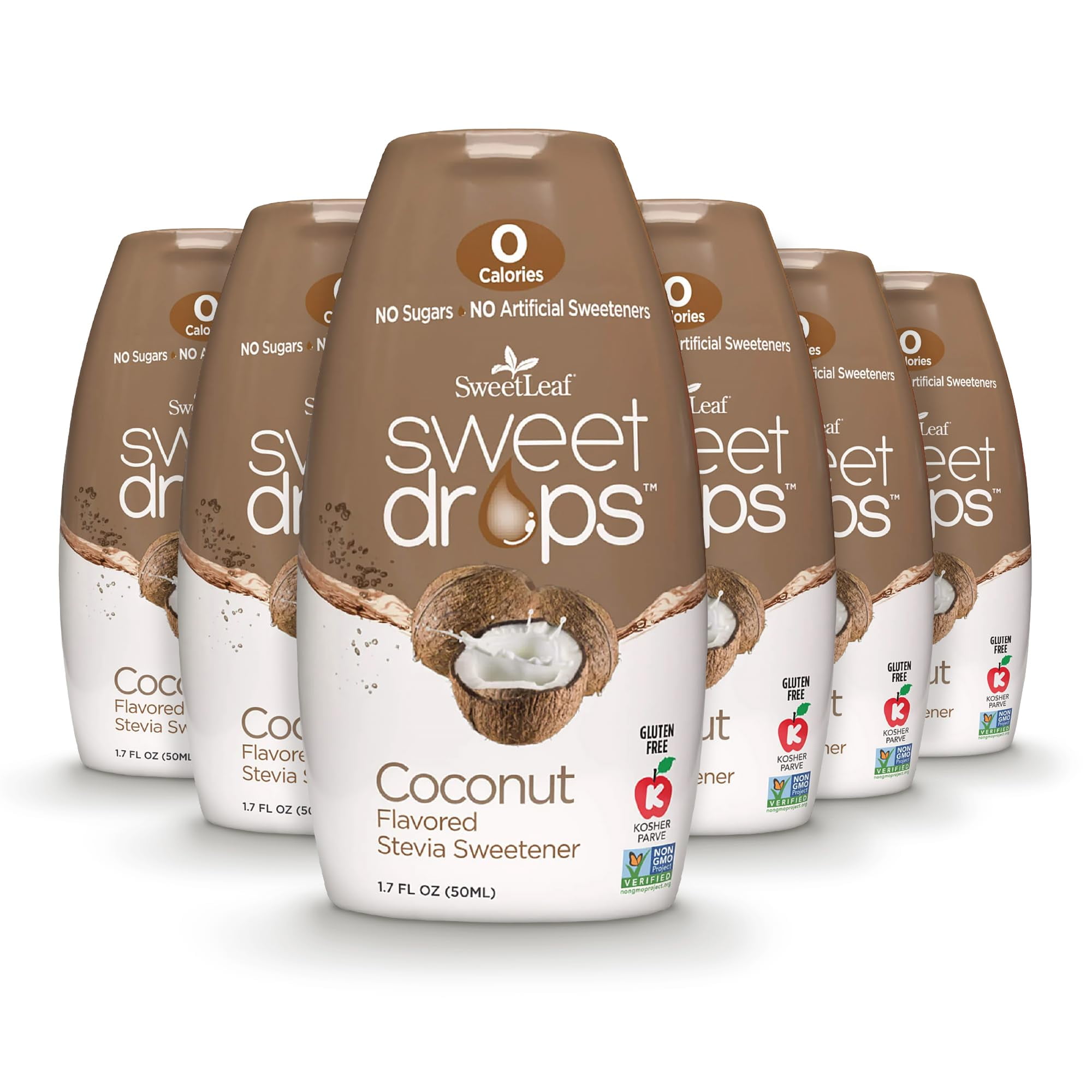 SweetLeaf Sweet Drops Coconut DEF29 Stevia Liquid Sweetener - Flavor ...
