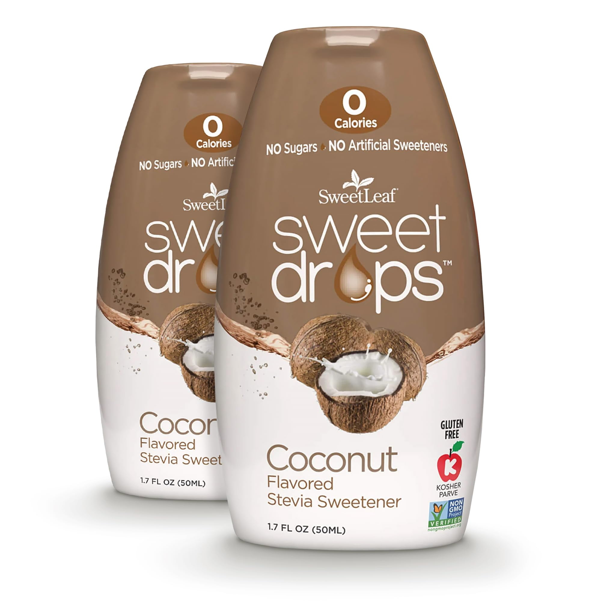 SweetLeaf Sweet Drops Coconut IEF31 Stevia Liquid Sweetener - Flavor Foods, Keto Coffee with ...