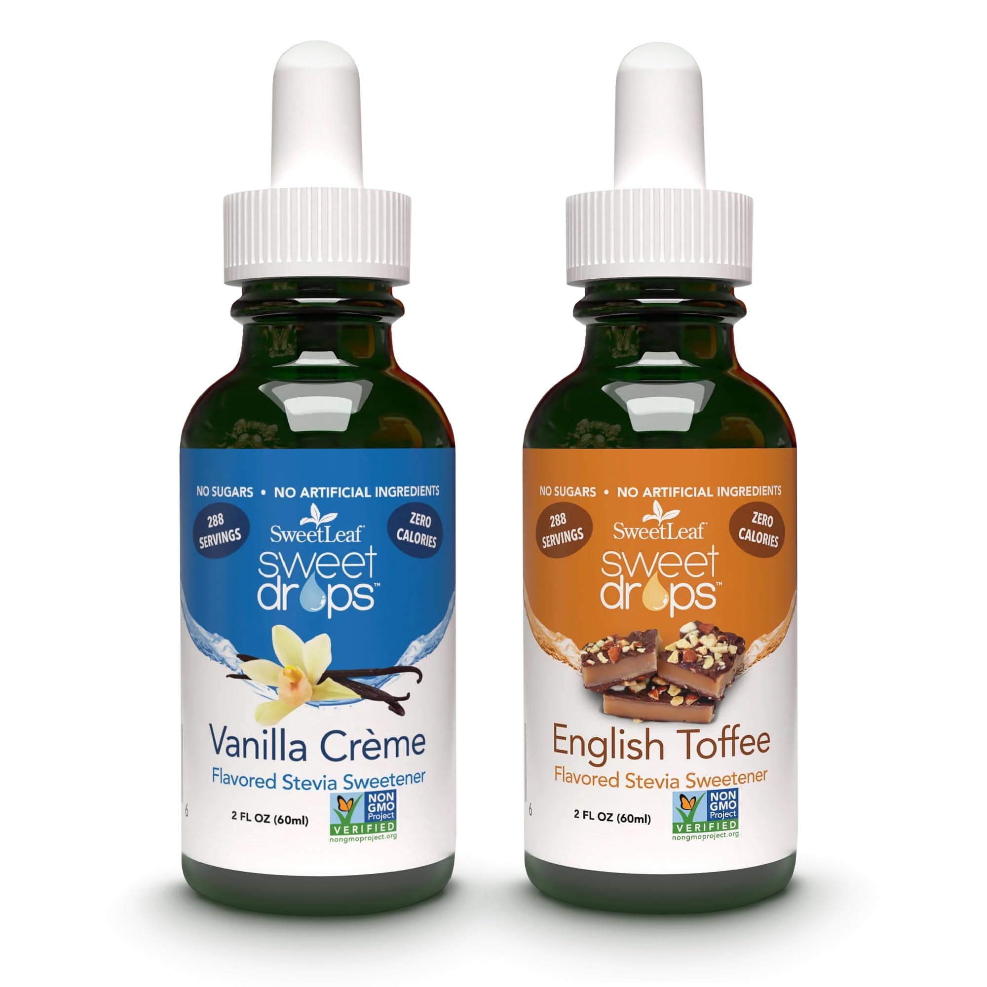 SweetLeaf Sweet Drops- Flavored GGA1 Liquid Sweetener, Extract, Zero ...
