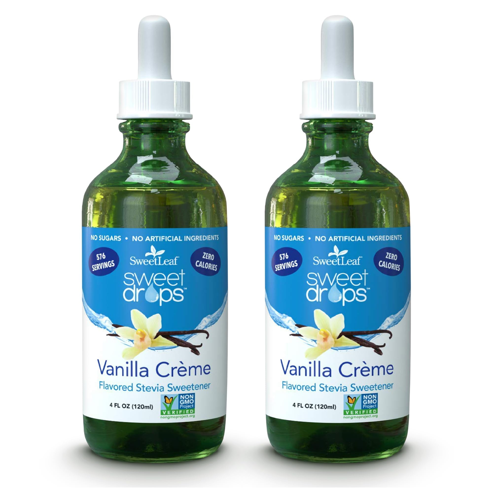 SweetLeaf Sweet Drops - OKA4 Flavored Stevia Liquid Sweetener, Organic ...