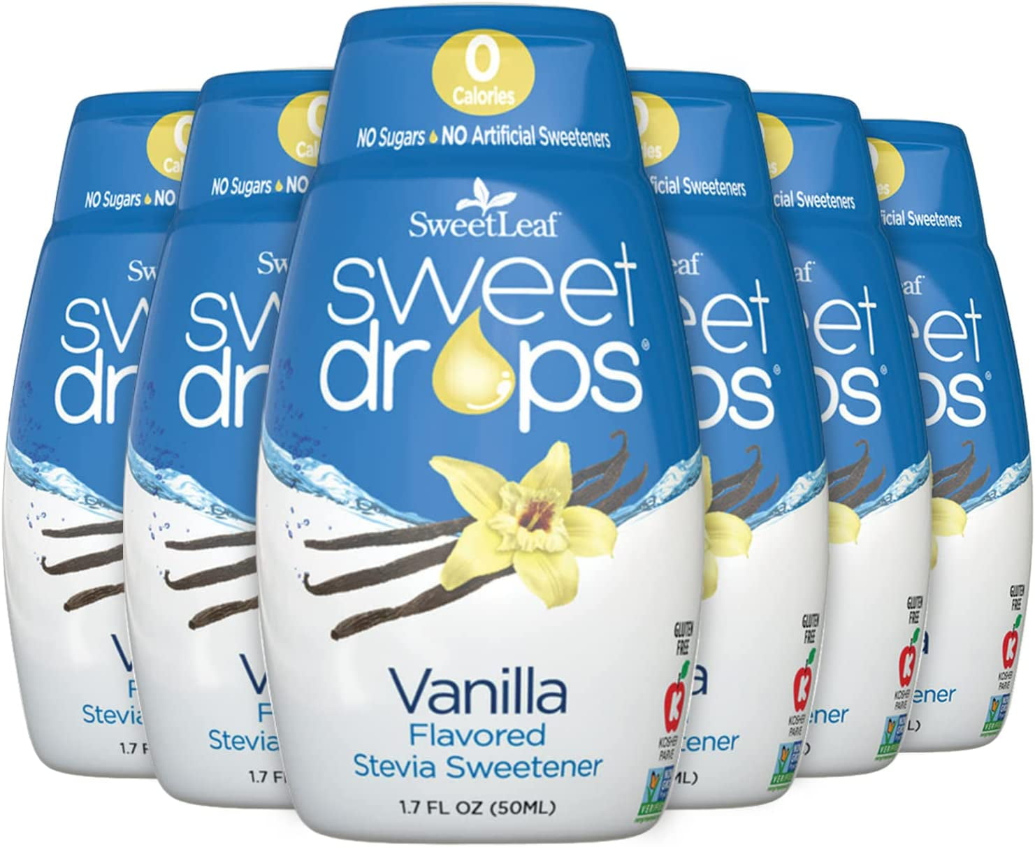 Sweet Leaf Tea SweetLeaf Sweet Drops Vanilla Stevia Liquid Sweetener, 1 ...