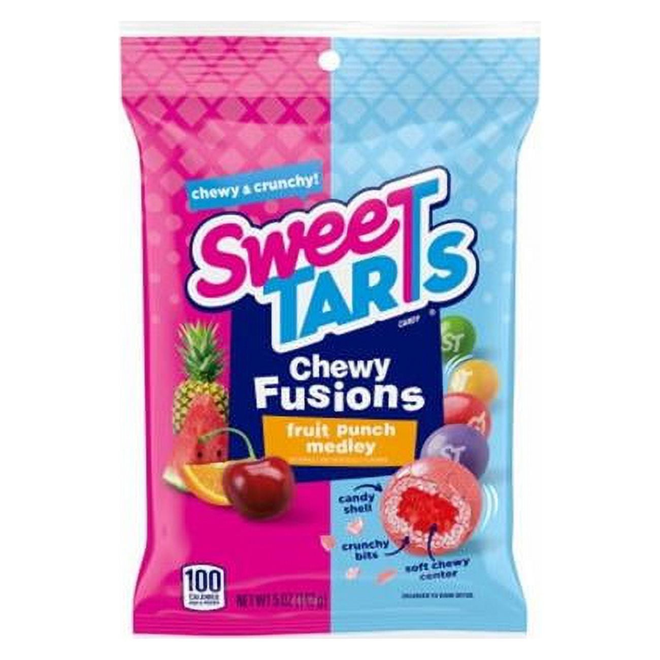 SweetTARTS Fusions Fruit Punch Medley Chewy Candy 5 oz - Walmart.com