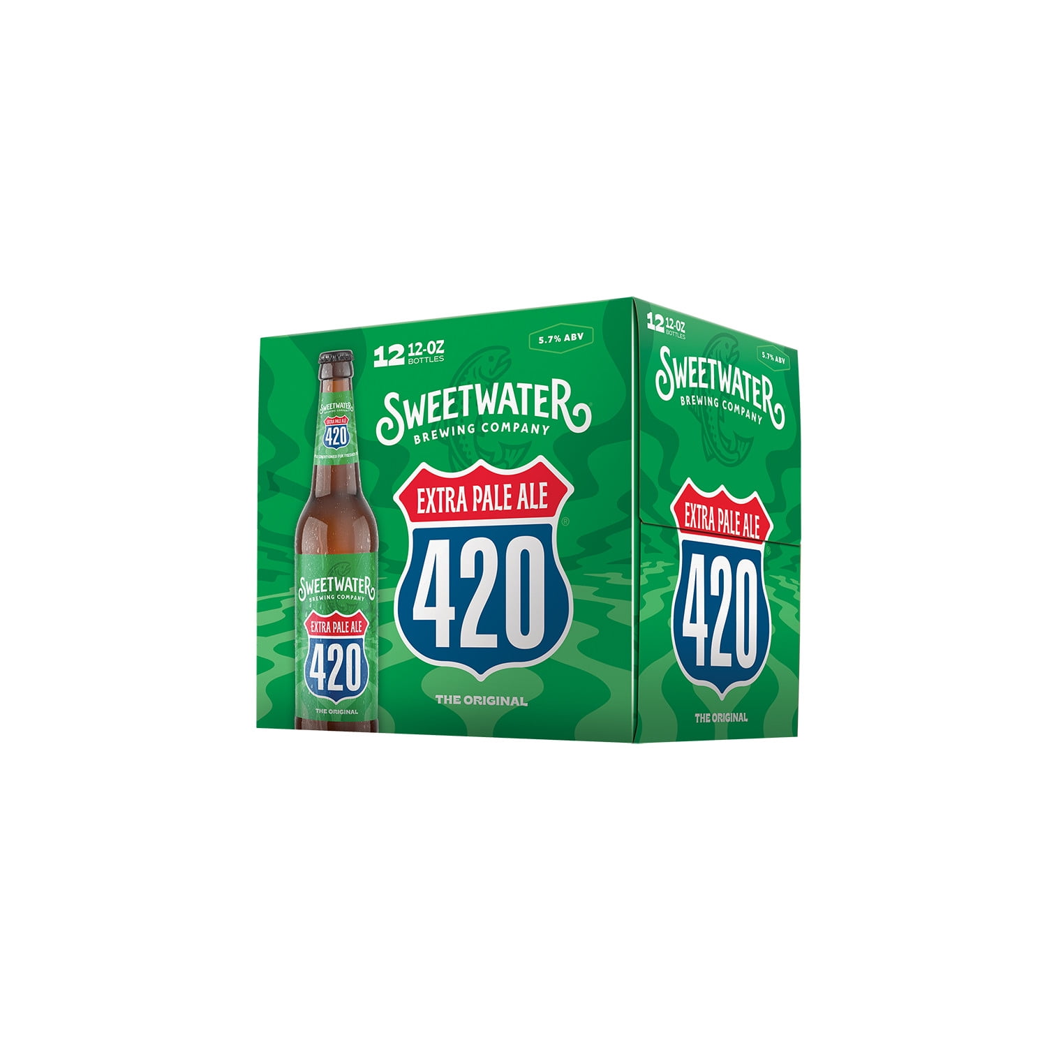 SweetWater Brewing Company, 420, Extra Pale Ale, Craft Beer, 12 Pack ...