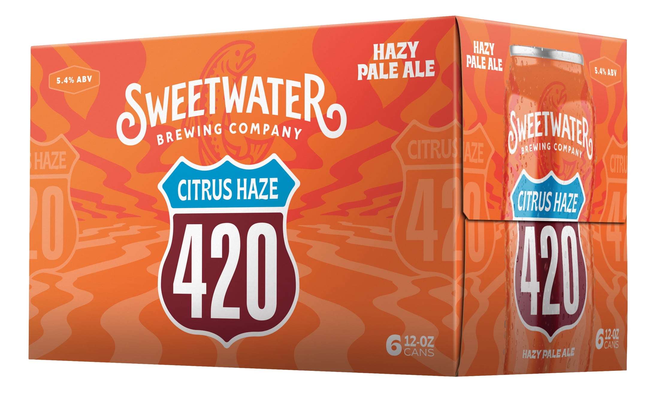 SweetWater Brewing Company, 420 Citrus Haze, 6 Pack, 12 fl oz Aluminum ...