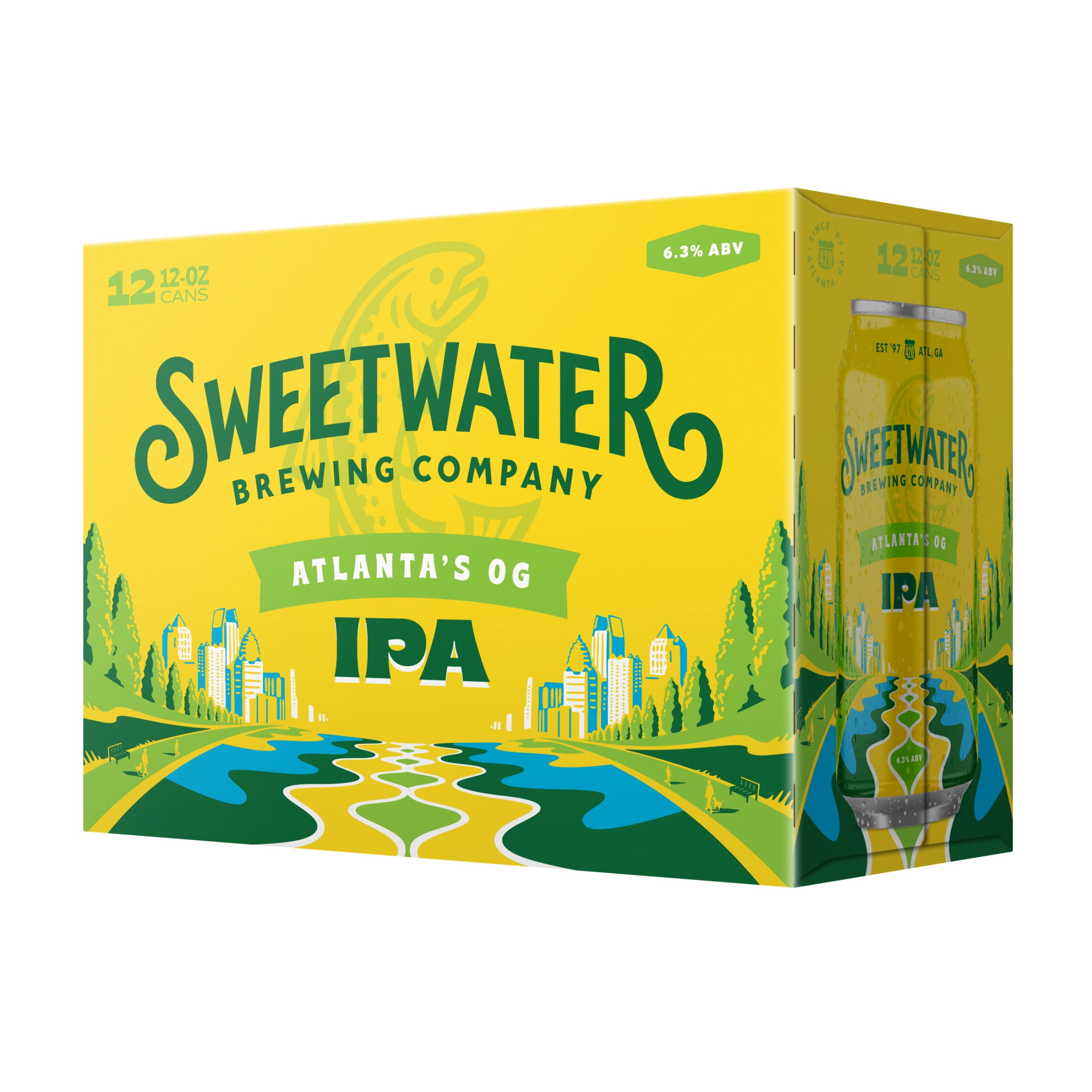 SweetWater Brewing Company, Atlanta's OG, IPA, Craft Beer, 12 Pack, 12 ...