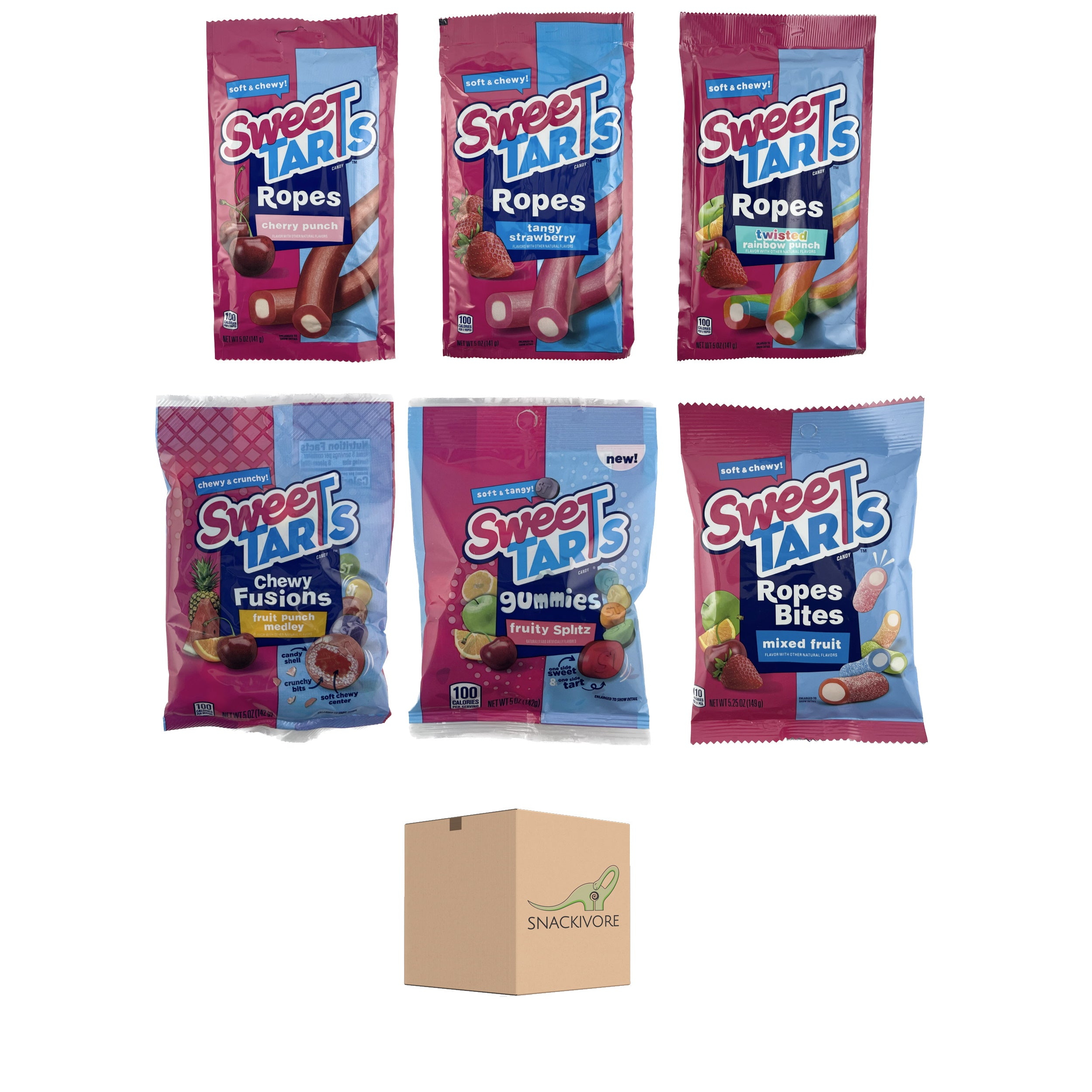 Sweetart Ropes Bites Variety Pack of 7 - Walmart.com