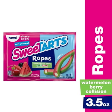 SweeTARTS Tangy Strawberry Ropes Candy, 3.5 oz (12 count) - Walmart.com