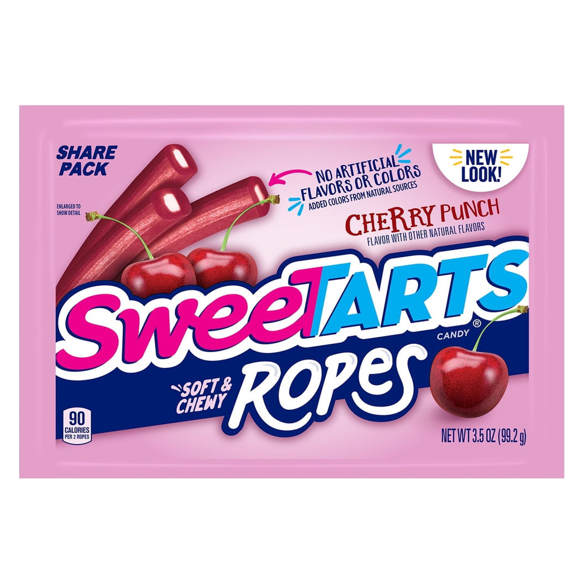 SweeTARTS Candy, Soft and Chewy Ropes, Cherry Punch Filling, Pack of 2 ...