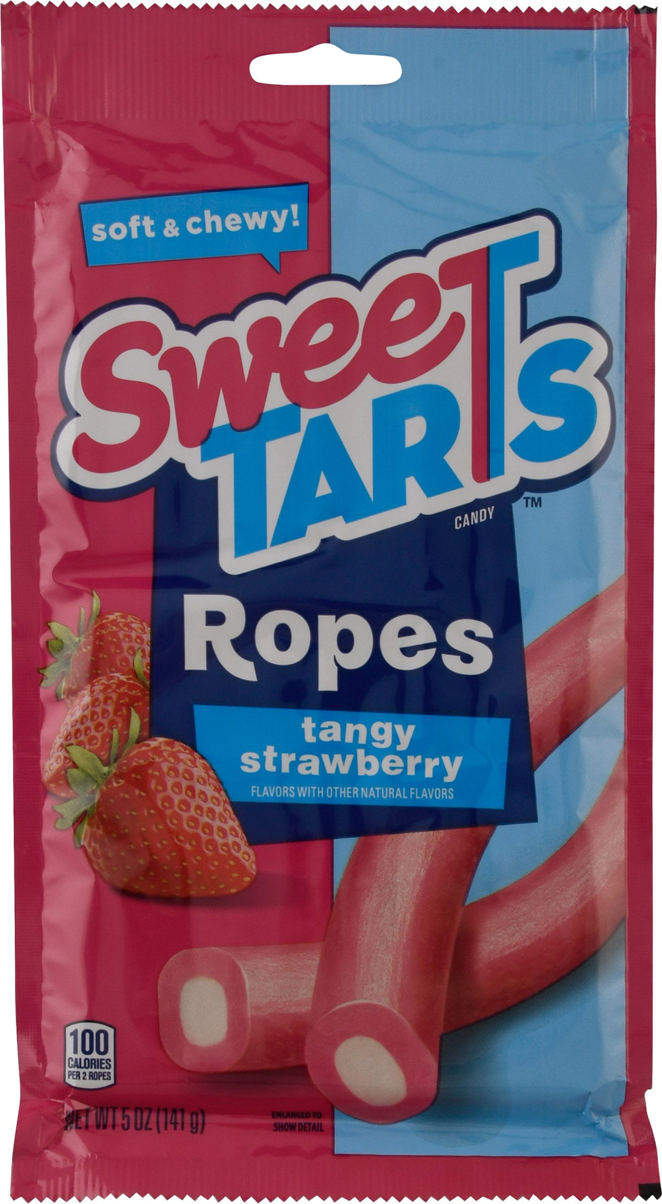 (Pack of 2) SweeTARTS Ropes, Tangy Strawberry, 5 oz - Walmart.com