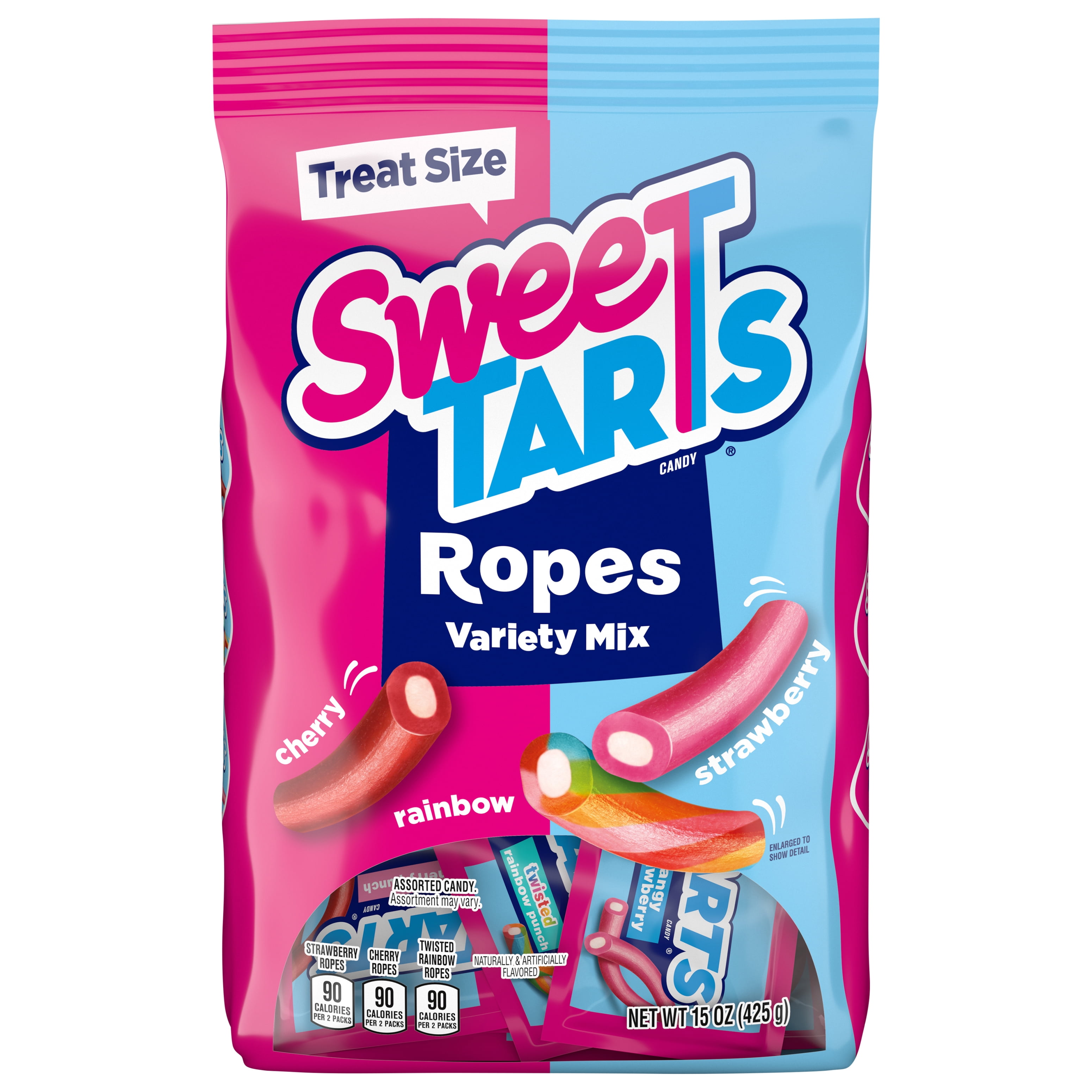 Sweetarts Treat Sized Ropes 15 Ounce Package - Walmart.com