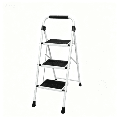 Sweetcrispy 3-Step 36-Inch Heavy Duty Steel Step Ladder, Non-Slip ...