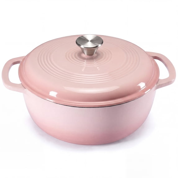 Sweetcrispy 6 Quart Enameled Cast Iron Dutch Oven, Moisture-Locking Lid ...