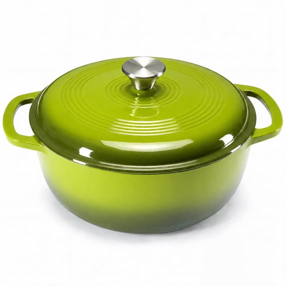 Sweetcrispy 6 Quart Enameled Cast Iron Dutch Oven, Moisture-Locking Lid ...