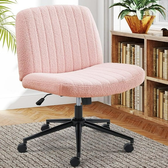 Sweetcrispy Criss Cross Chair Legged, Armless Office Swivel Desk Chair ...