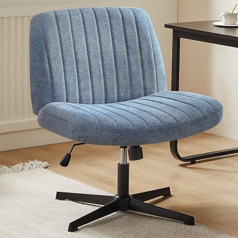 Sweetcrispy Criss Cross Chair Legged, Armless Office Swivel Desk Chair ...