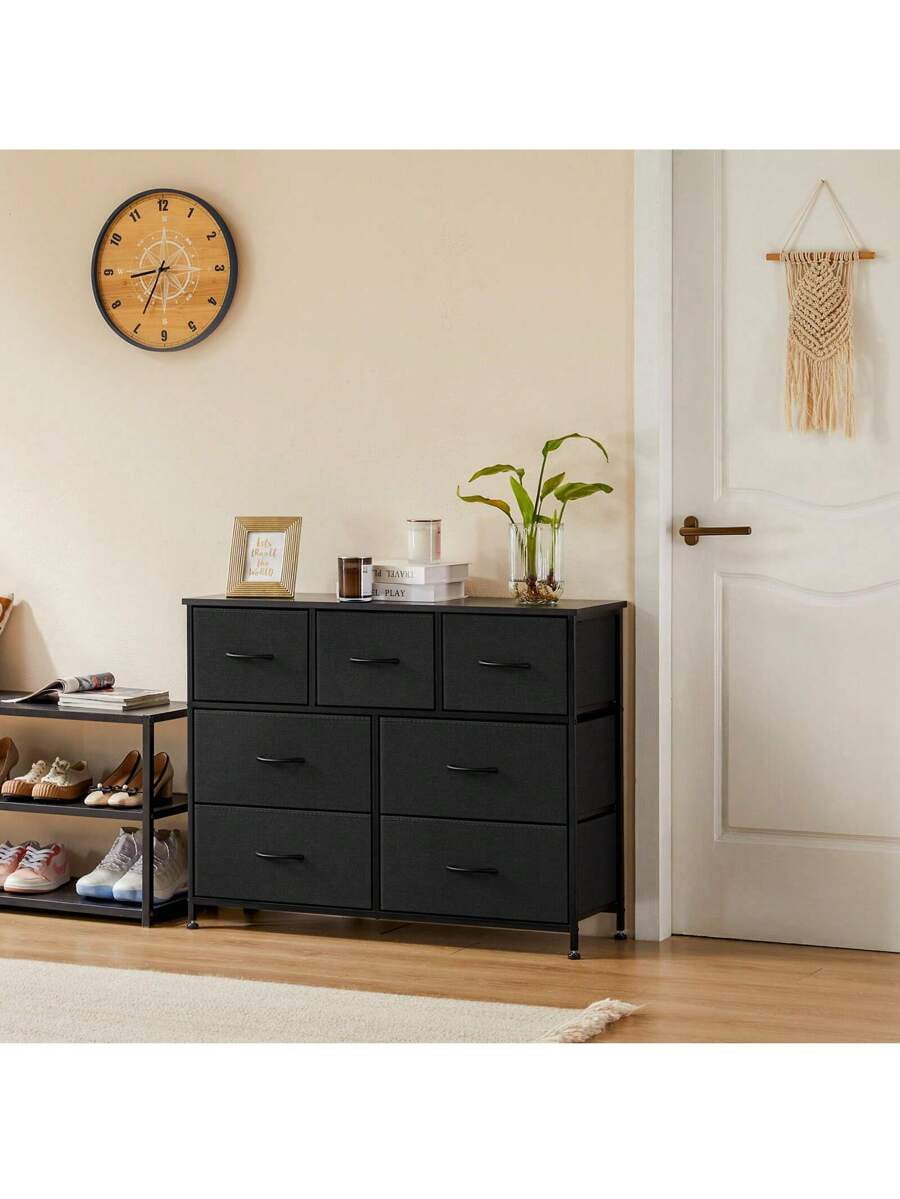 Sweetcrispy Desser For Bedroom With 7 Fabric Drawers Organizer Storage ...