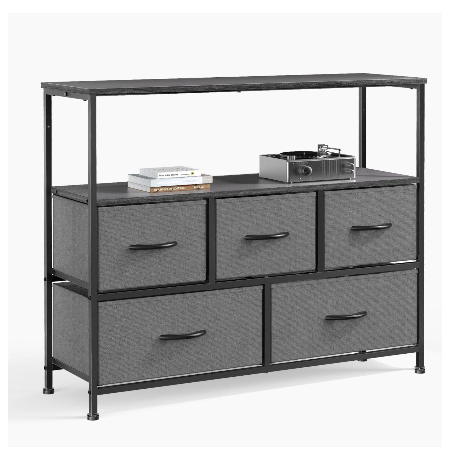 Sweetcrispy Dresser for Bedroom, Chest of Drawers, 5 Drawer Dresser ...