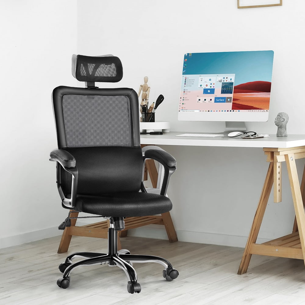 Sweetcrispy Ergonomic Office Chair High Back Mesh Gaming Desk Chair ...