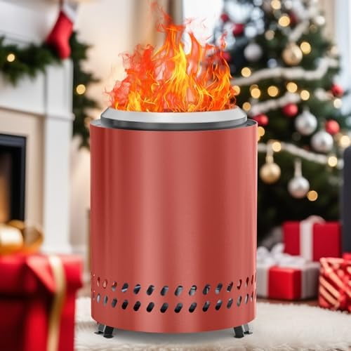 Firepit, Tabletop Fire Pit Camping Stove for Outdoor & Patio Low Smoke ...