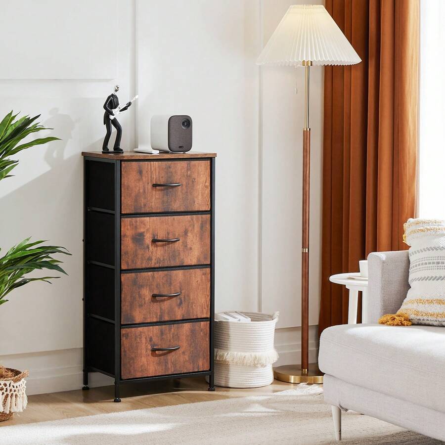 Sweetcrispy Sweetcrispy Drawers Dresser Chest Of 4 Drawers,Metal Frame ...