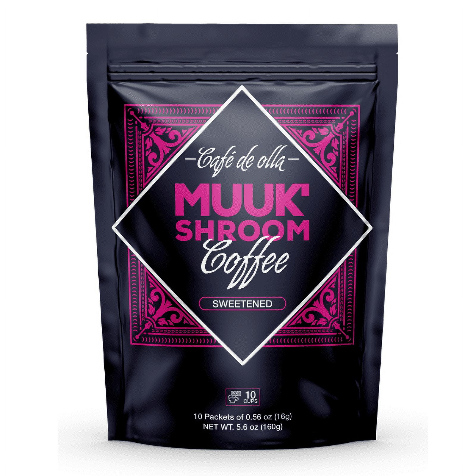 Sweetened Organic Instant Mushroom Coffee Mix | Rich and Intense Café ...