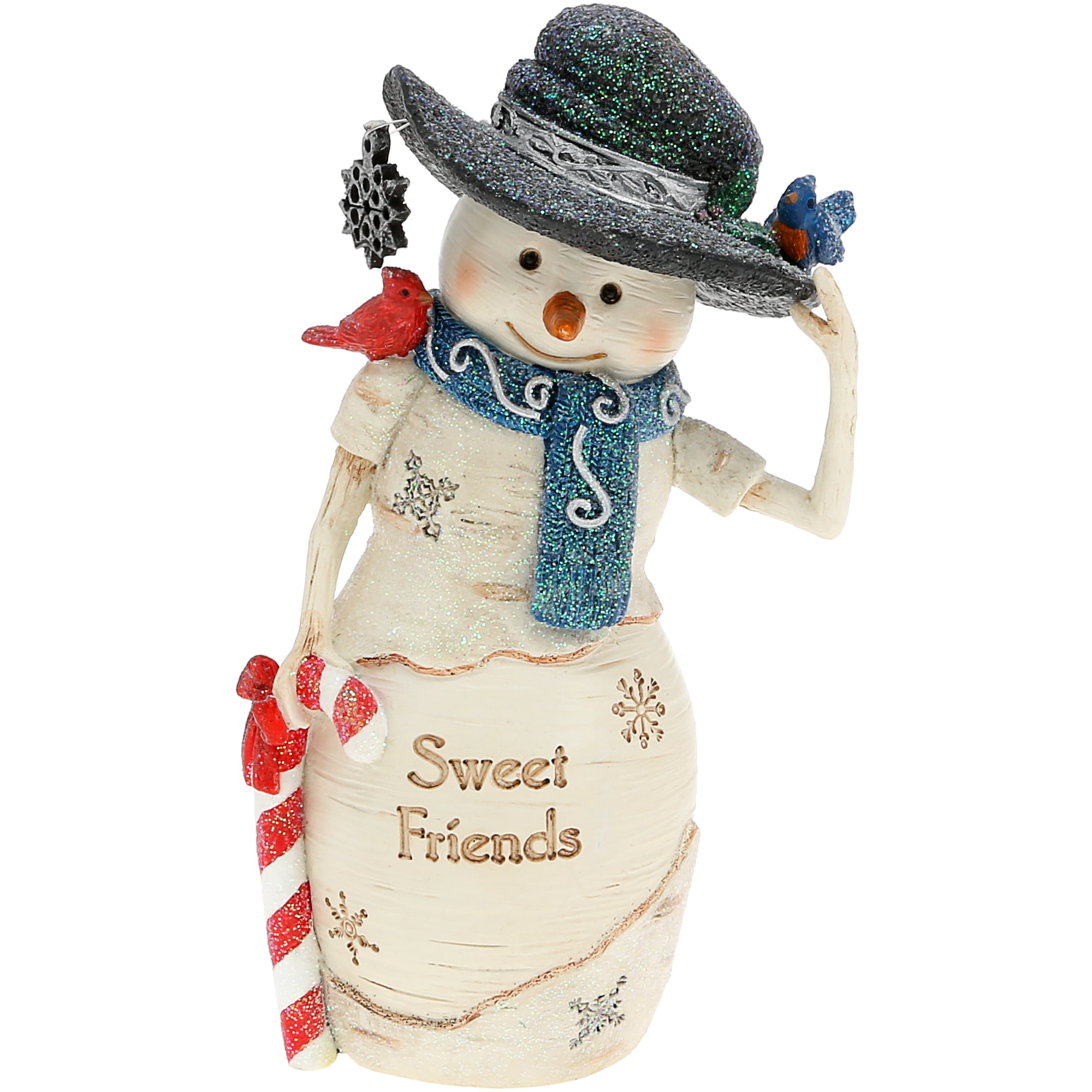 Pavilion Gift Company - Sweetest Friends - 5" Snowman With Birds ...