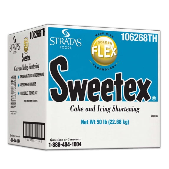 Sweetex, Shortening, 50 Pound, Golden Flex Cake & Icing - Walmart.com