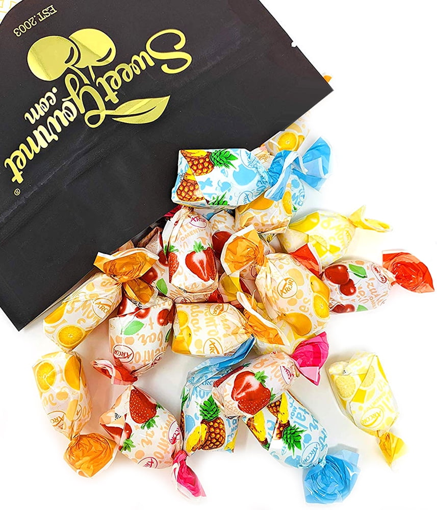 Sweetgourmet Assorted Fruit Filled BonBons 2 Pounds, Hard Candy with ...